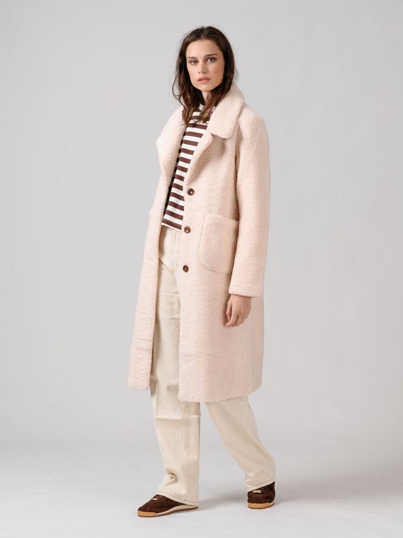 Abrigo Reversible Largo Borrego Crudo | Sketch